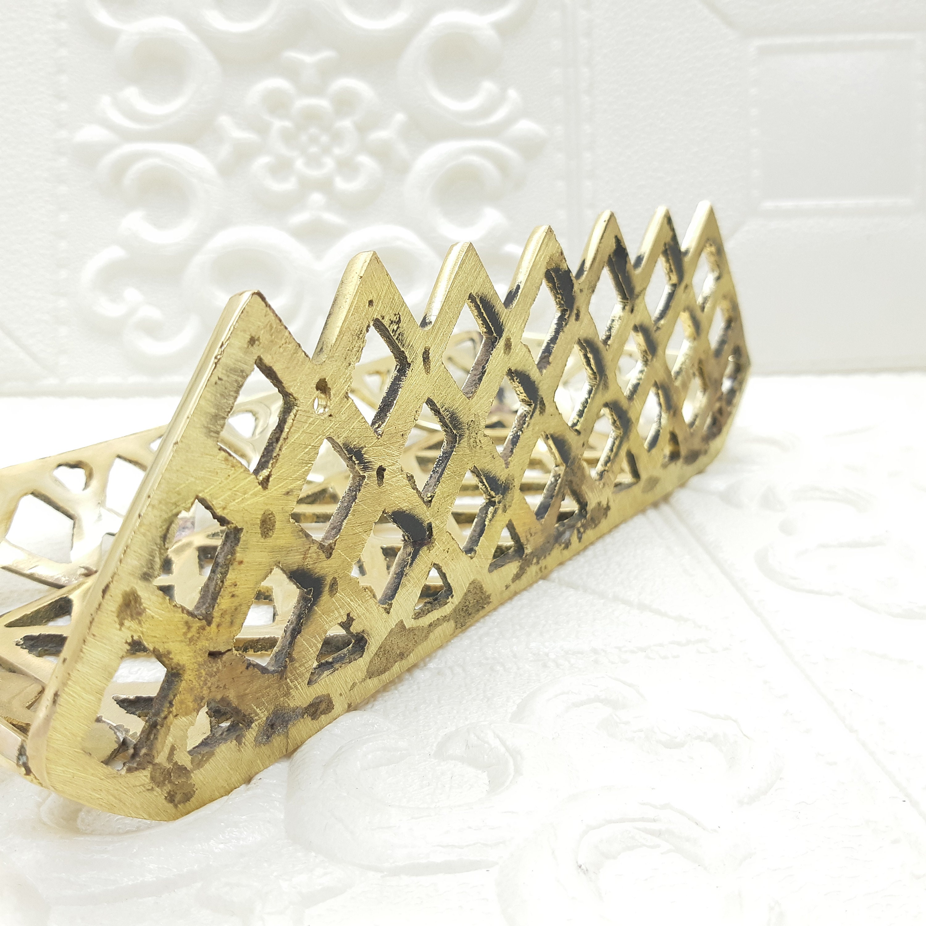 Unlacquered Brass Shelf Brass Wall Mounted Shelf for - Etsy