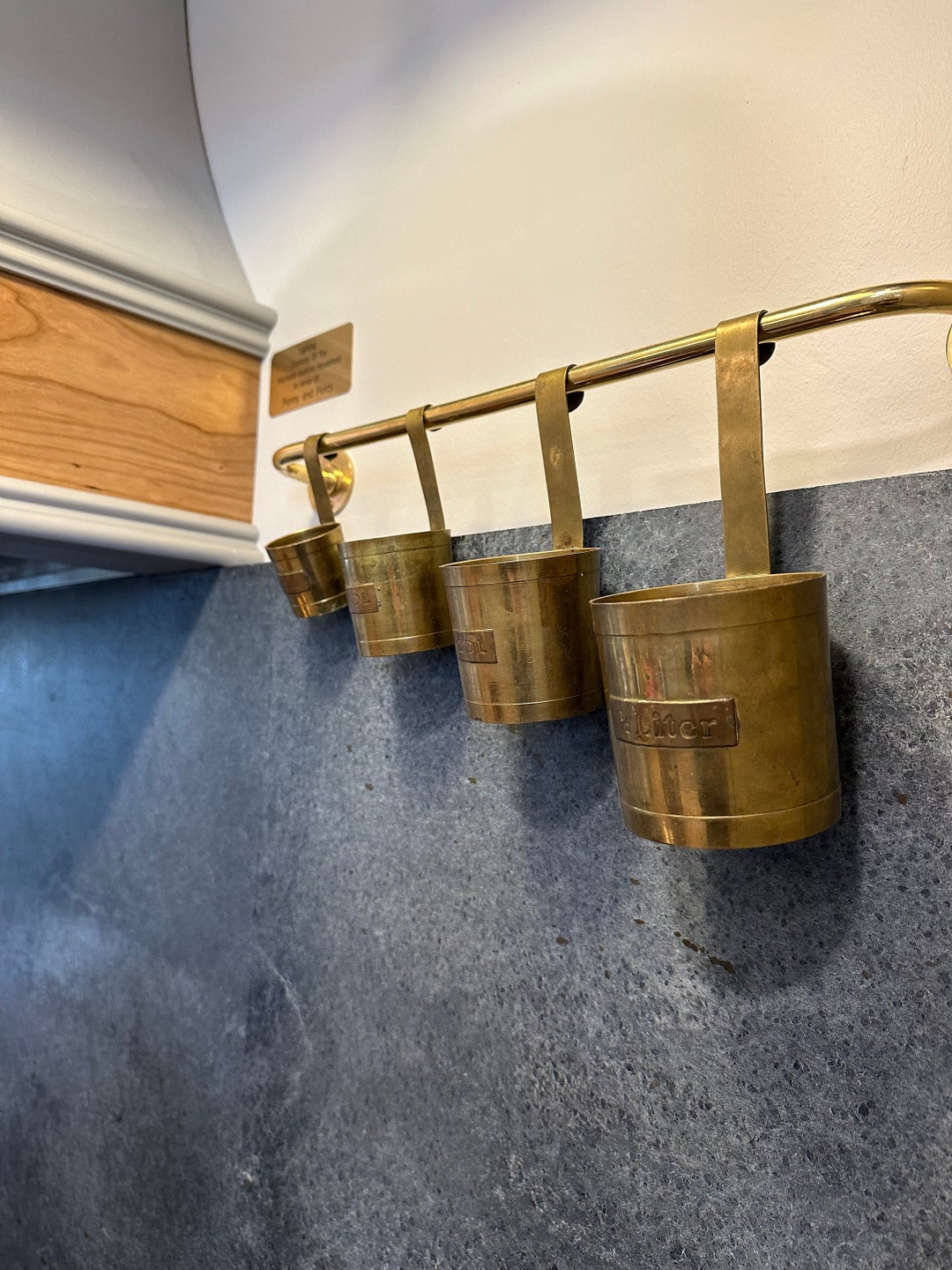 Brass Suspension Rod - Unlacquered Brass Pot Rack Wall Mount for ...