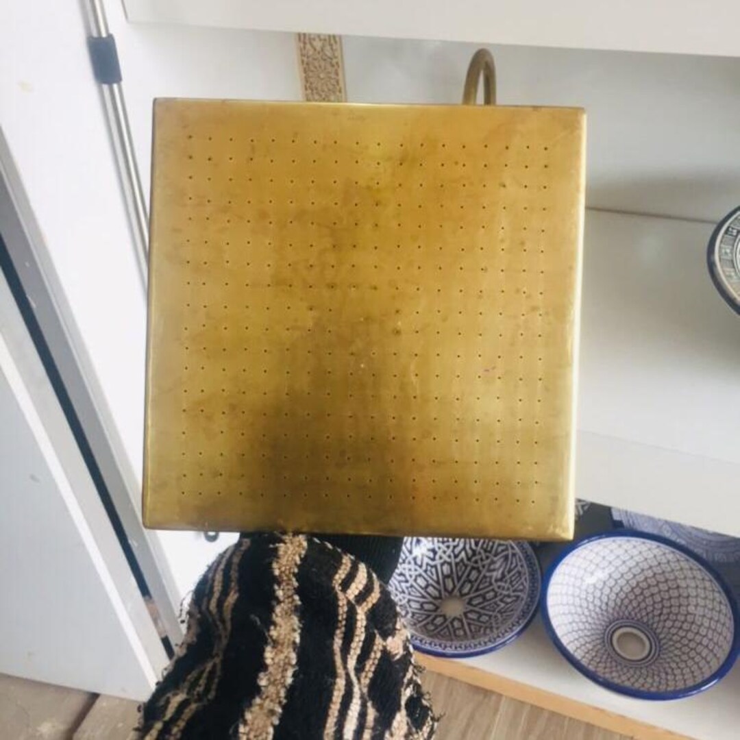 Unlacquered Rectangular Rain Heads Copper Shower Head, Works Outdoor ...