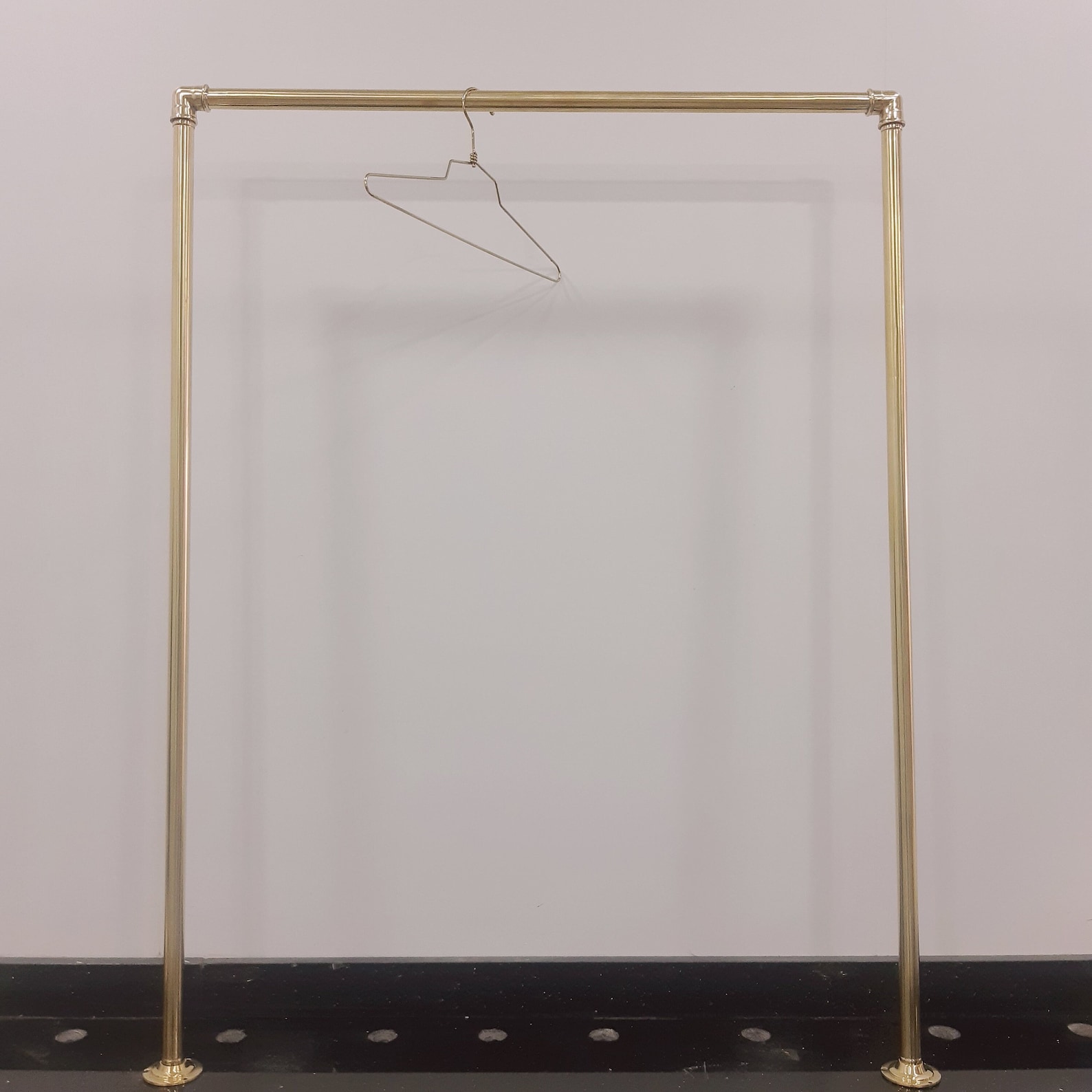 Ceiling Mounted Brass Clothes Rail Minimalistic Brass - Etsy