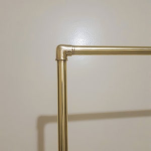 Brass Rolling Clothes Rack, Brass Clothing Rack, Brass Garment Rack ...