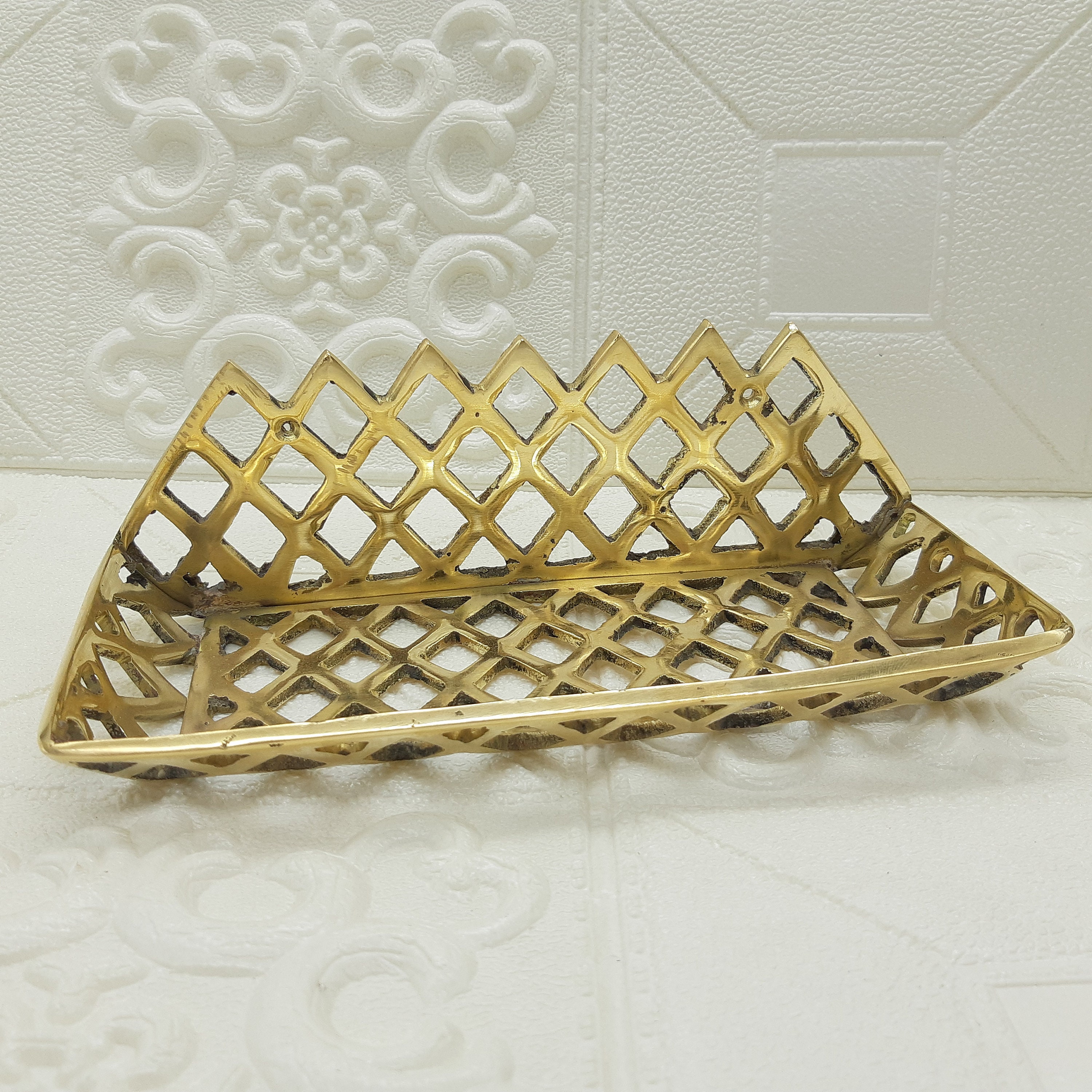 Unlacquered Brass Shelf Brass Wall Mounted Shelf for - Etsy