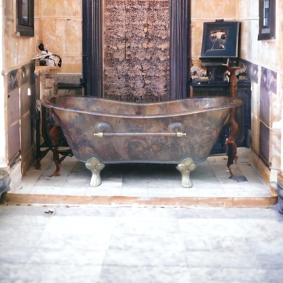Handcrafted Copper Bathtub, Copper Slipper Bath, Luxury Copper Baths ...