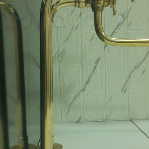 Long Leg Faucet With Curved Neck Pivot Spout From Solid Brass ...