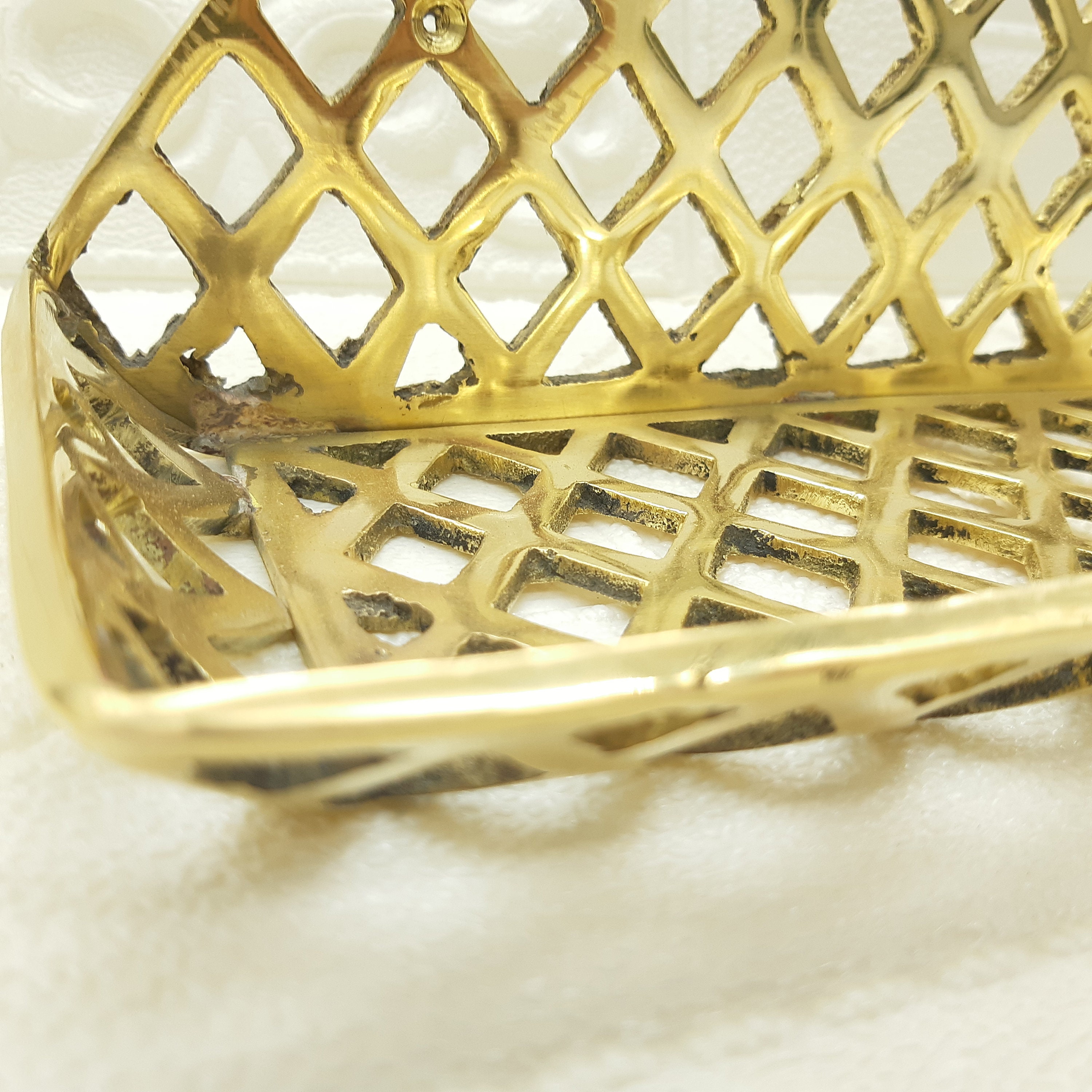 Unlacquered Brass Shelf Brass Wall Mounted Shelf for - Etsy