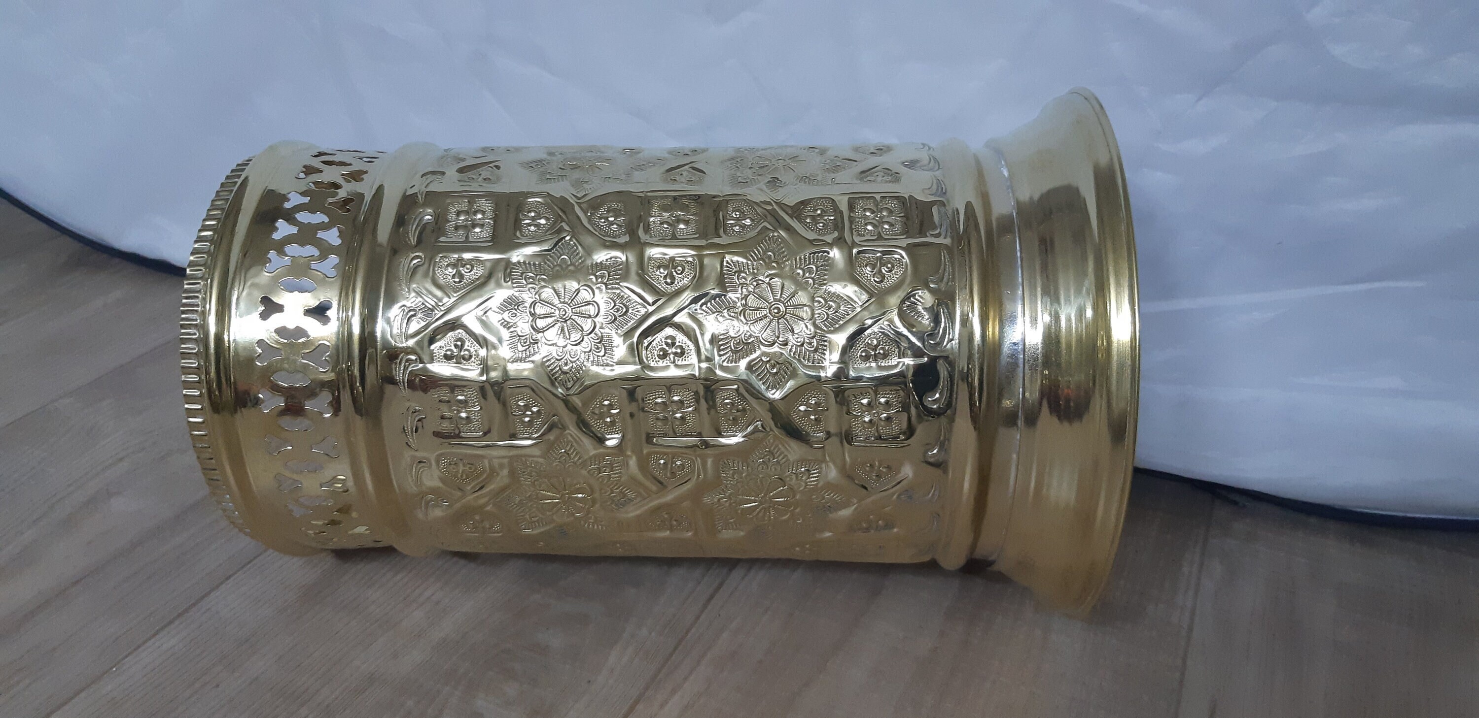 Brass Waste Paper Basket Handcrafted BRASS TRASH CAN Brass - Etsy