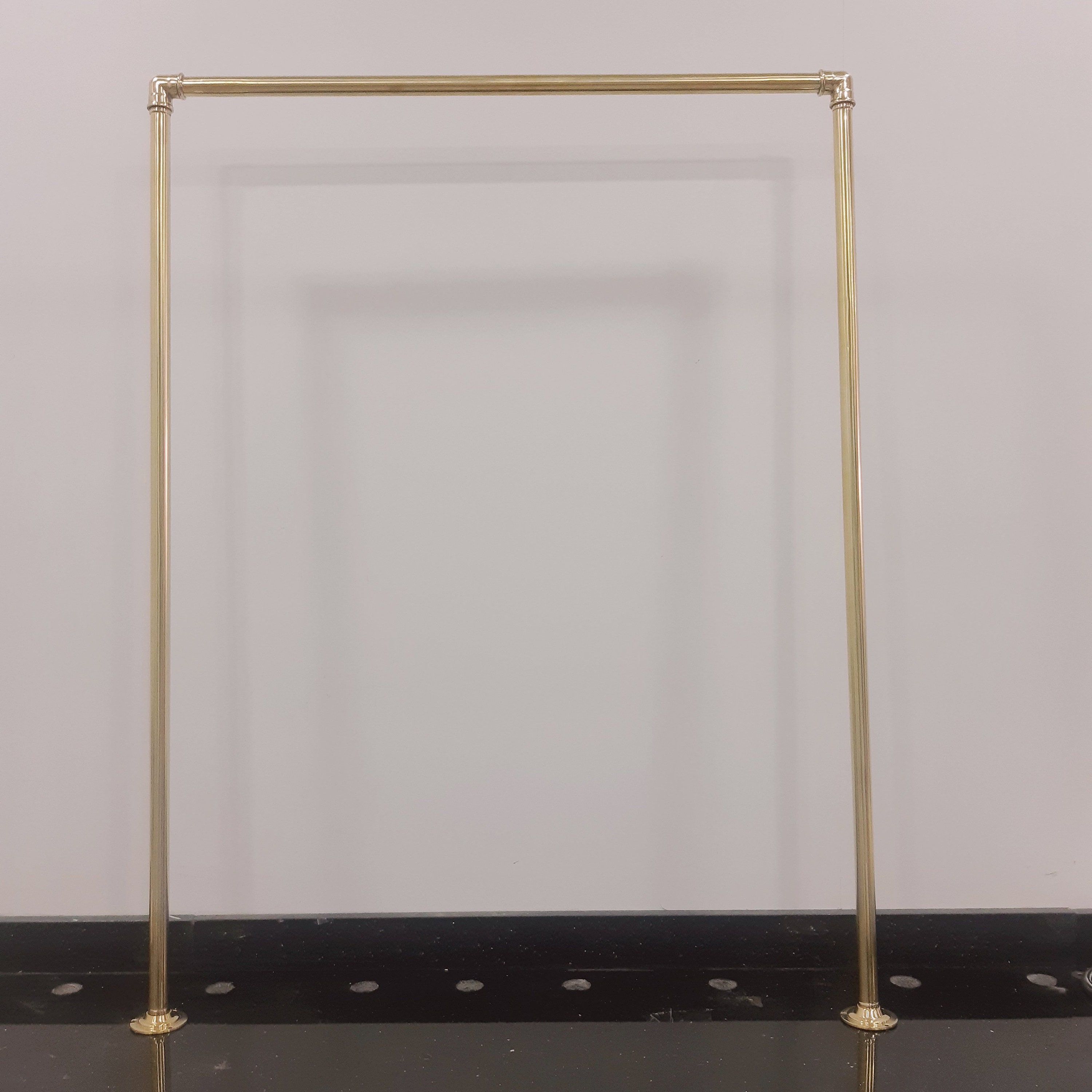 Ceiling Mounted Brass Clothes Rail Minimalistic Brass - Etsy