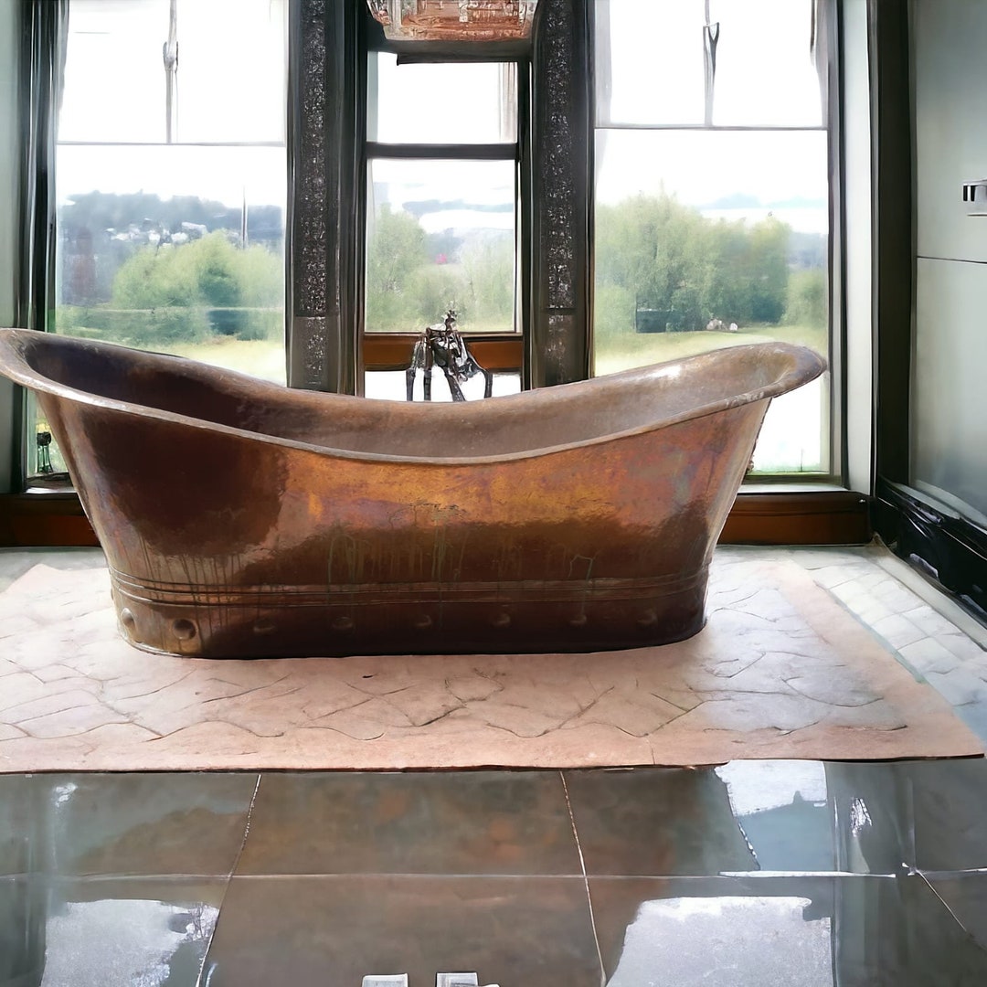 Handcrafted Copper Bathtub, Copper Slipper Bath, Luxury Copper Baths ...
