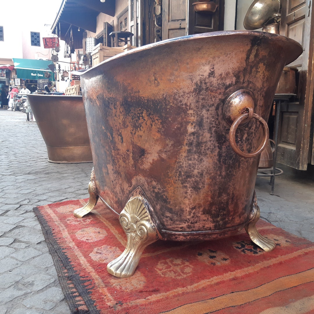 Antique Copper Bathtub, Handmade Copper Bathtub, Customized Tub, Copper ...