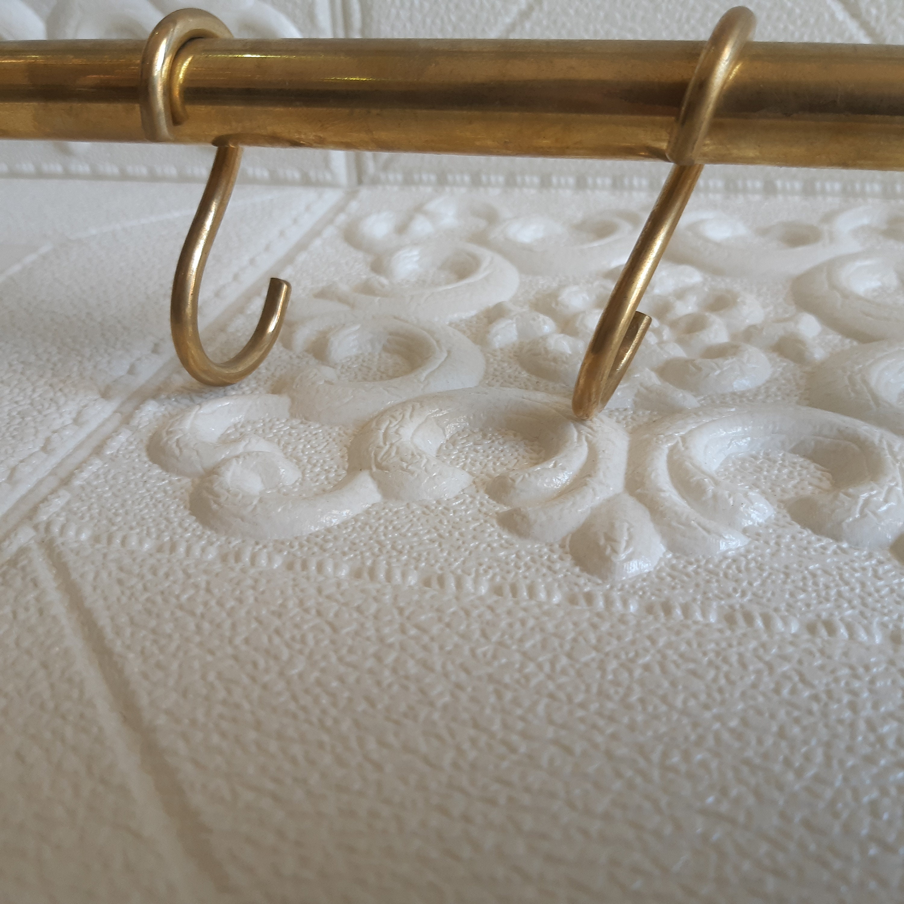 Unlacquered Brass Pot Rack Wall Mount for Kitchen Handmade - Etsy