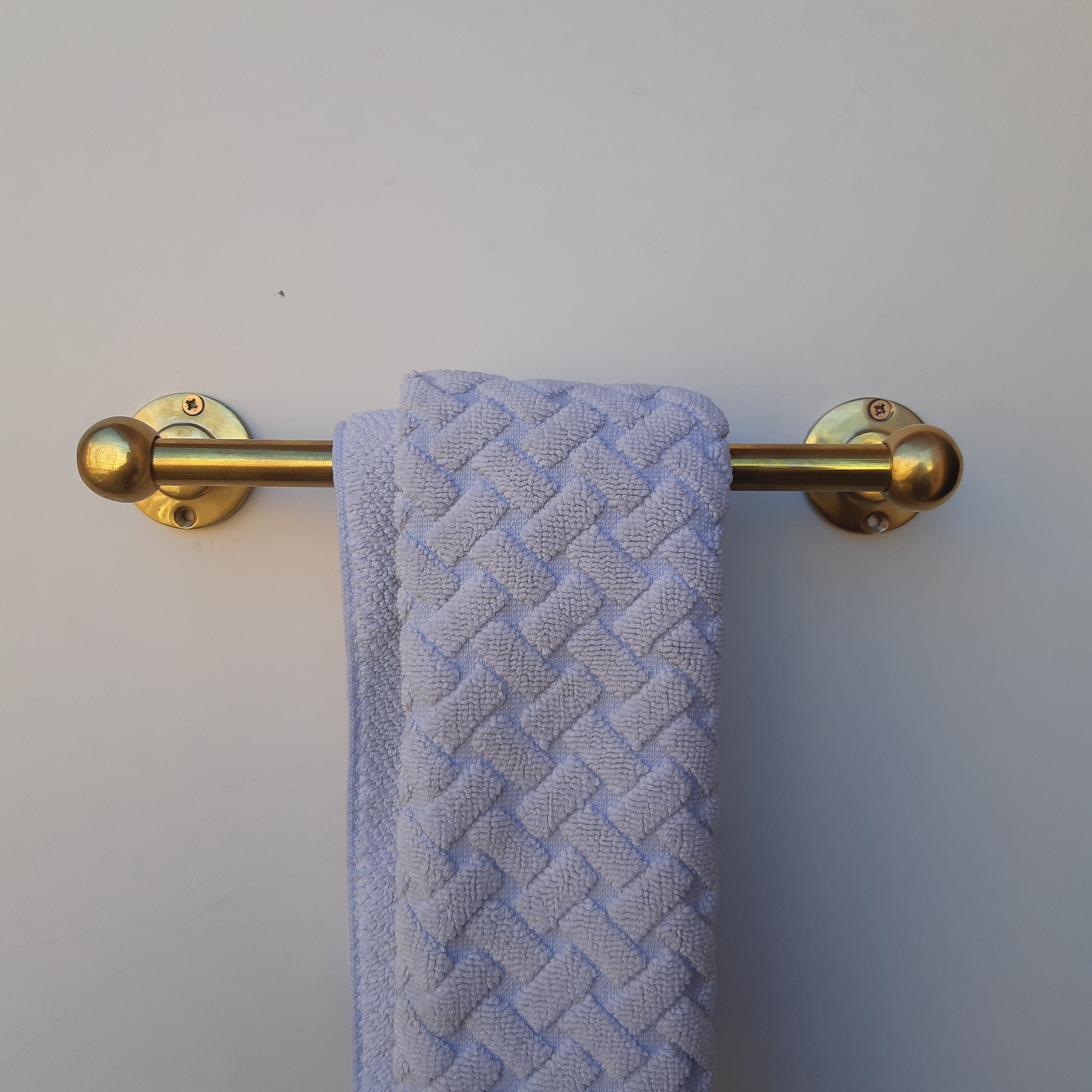 Towel Bar Unlacquered Brass Towel Rail Brass Towel Holder - Etsy