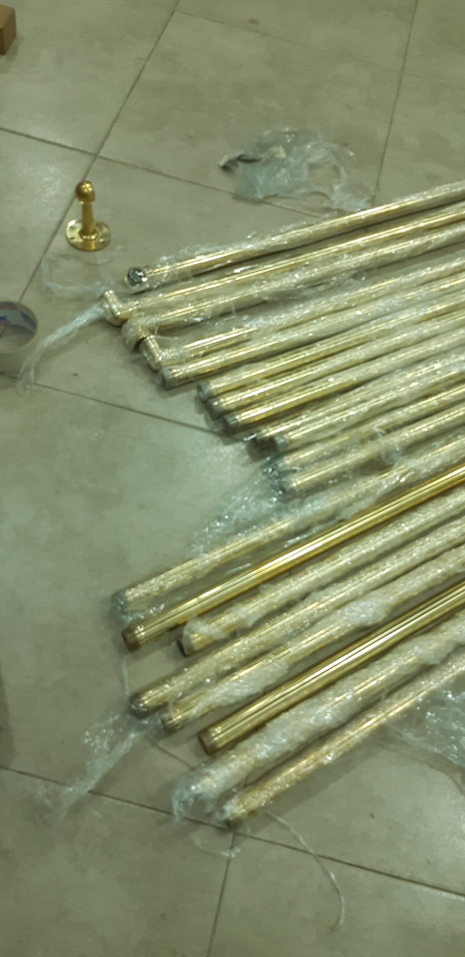 Ceiling Mounted Brass Clothes Rail Minimalistic Brass - Etsy