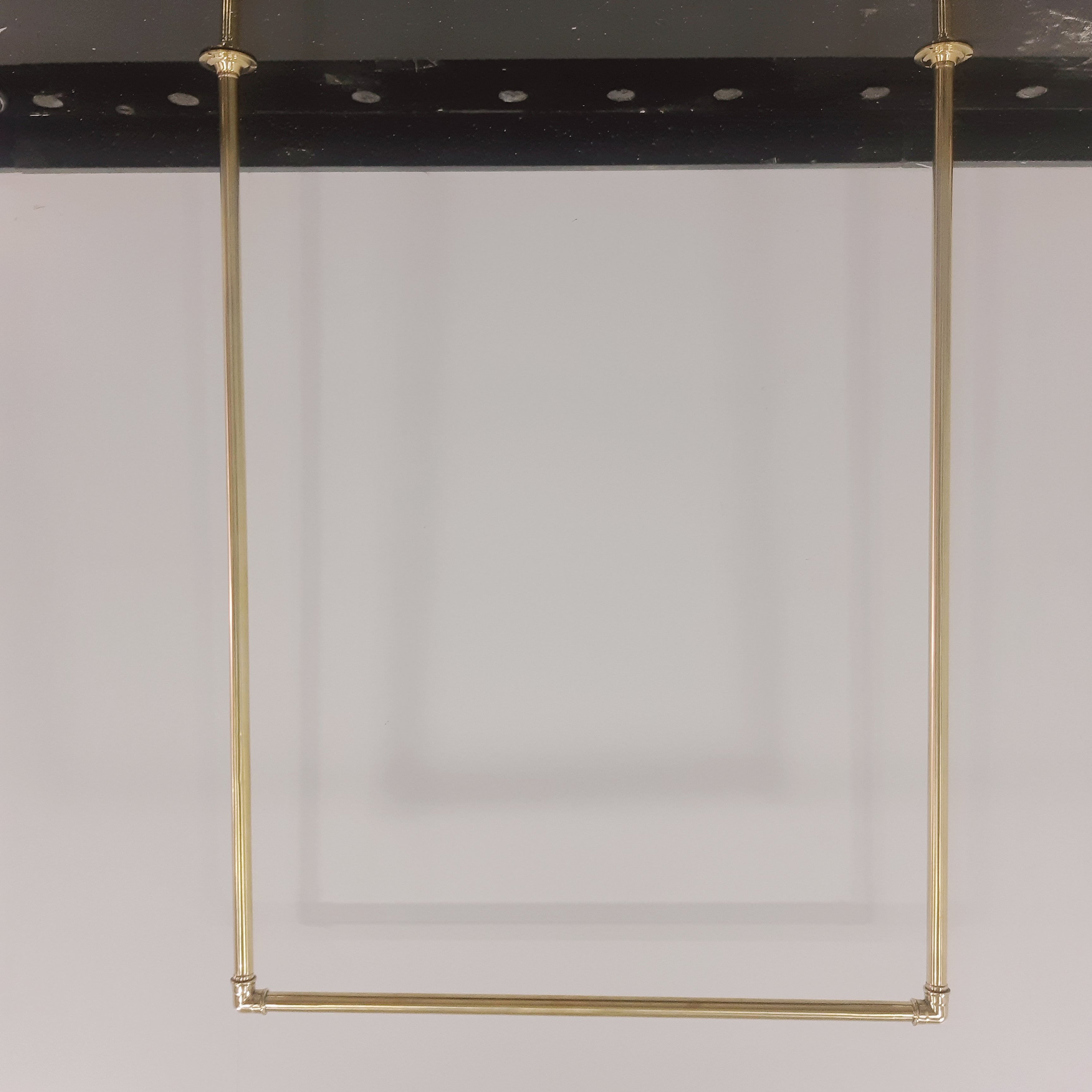 Ceiling Mounted Brass Clothes Rail Minimalistic Brass - Etsy