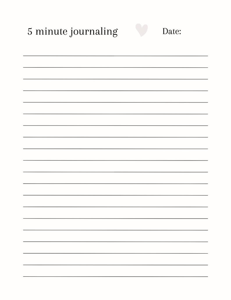 5 Minute Journal - Etsy