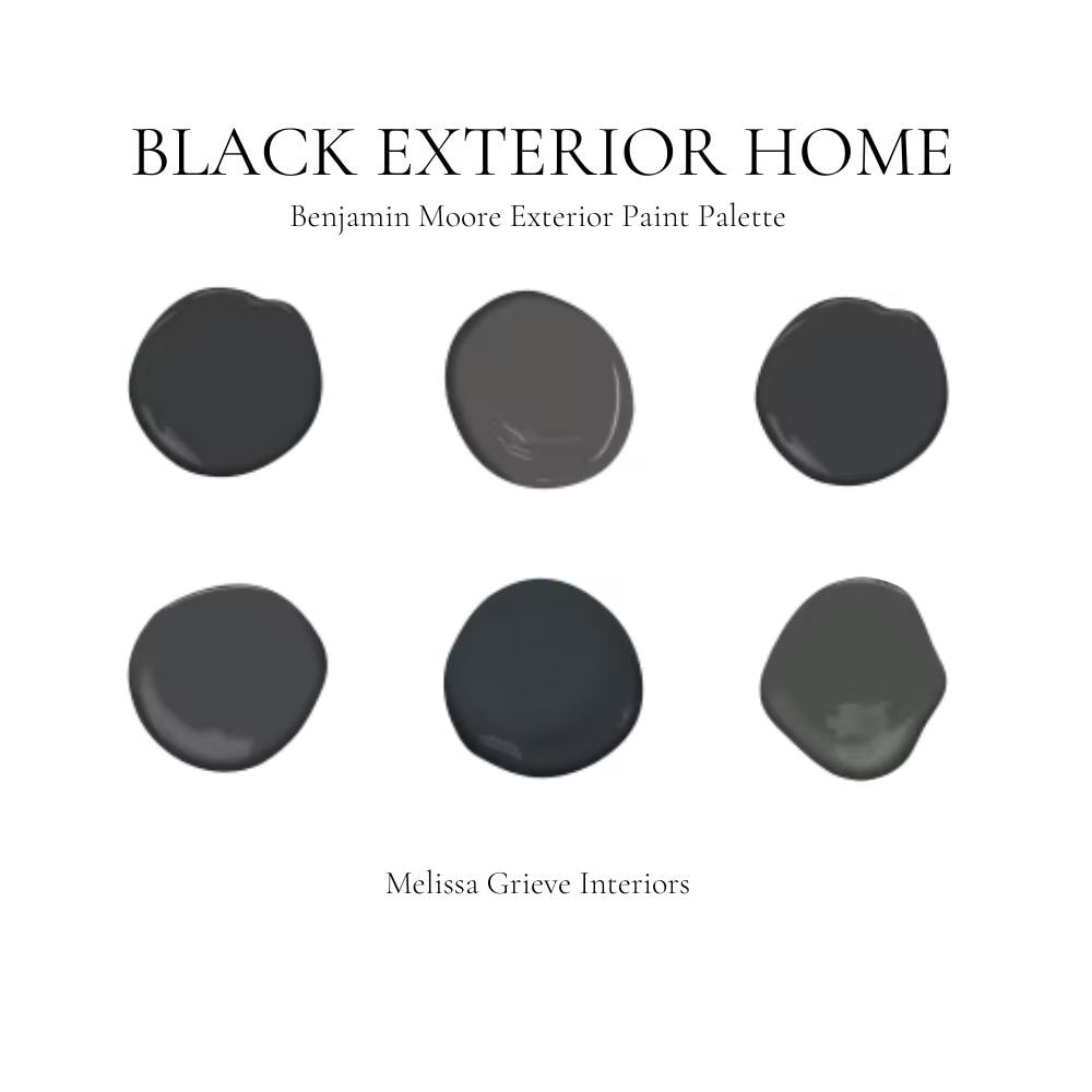 Black House Exterior Paint Colors Benjamin Moore Black Paint ...