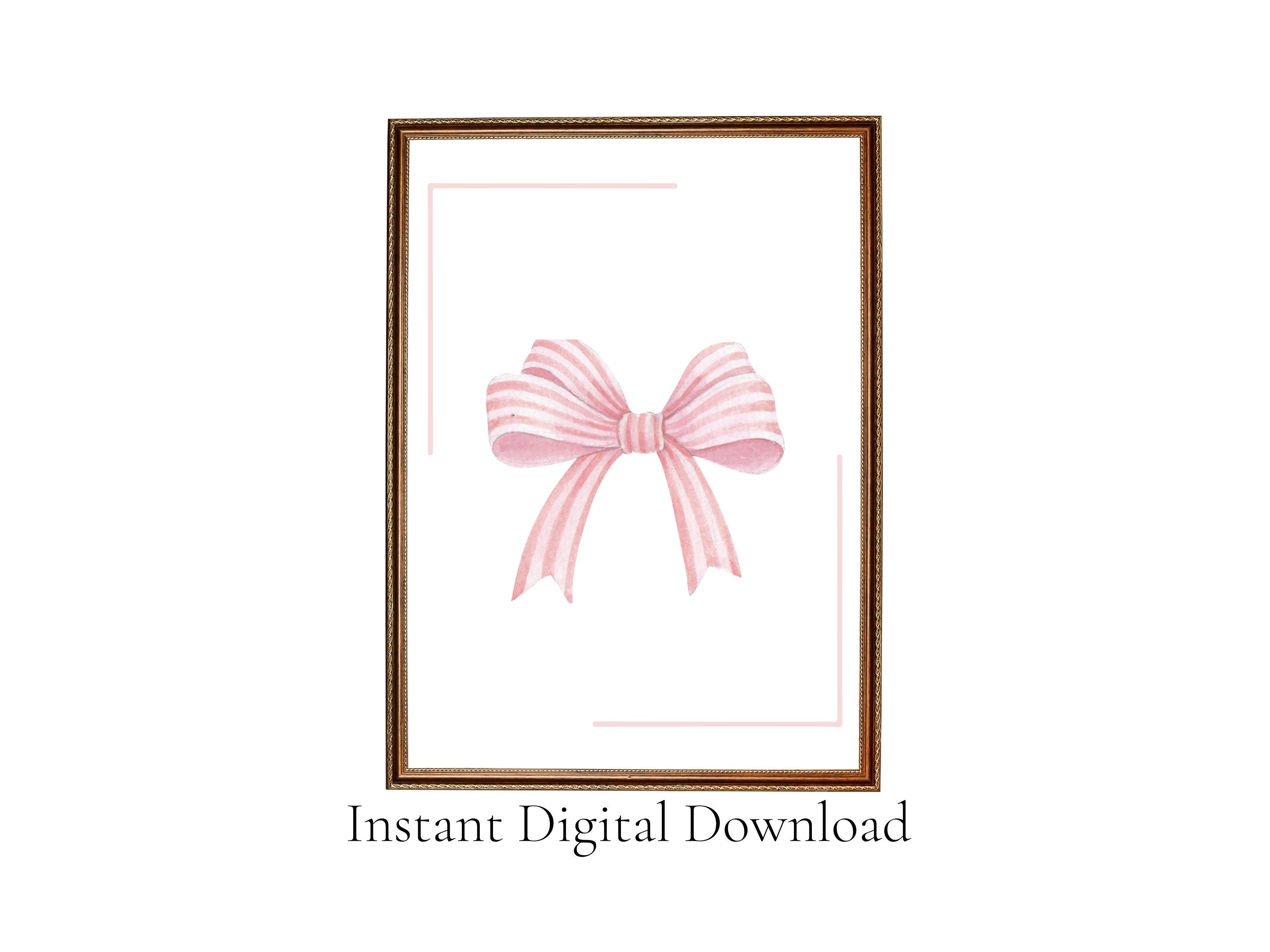 Preppy Pink Bow Coquette Aesthetic Prints, Soft Pink Swan Artwork, Pink ...