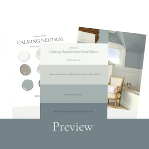 Benjamin Moore Calming Neutral Whole House Paint Palette (digital ...