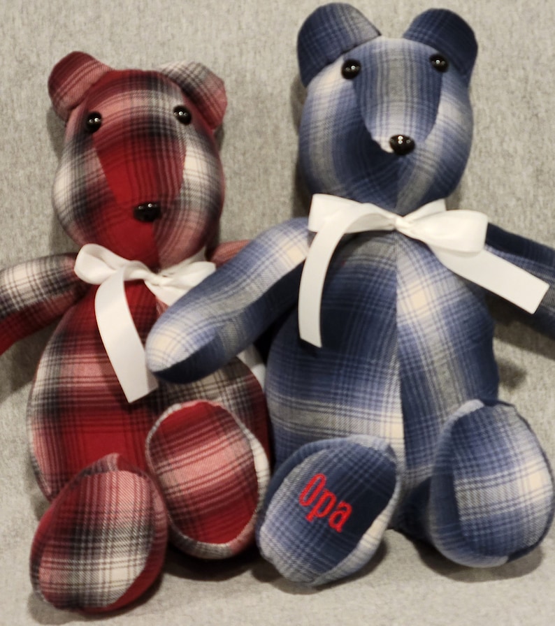 Set of 7 Memory Bears Loss of Loved One Celebration Gift - Etsy
