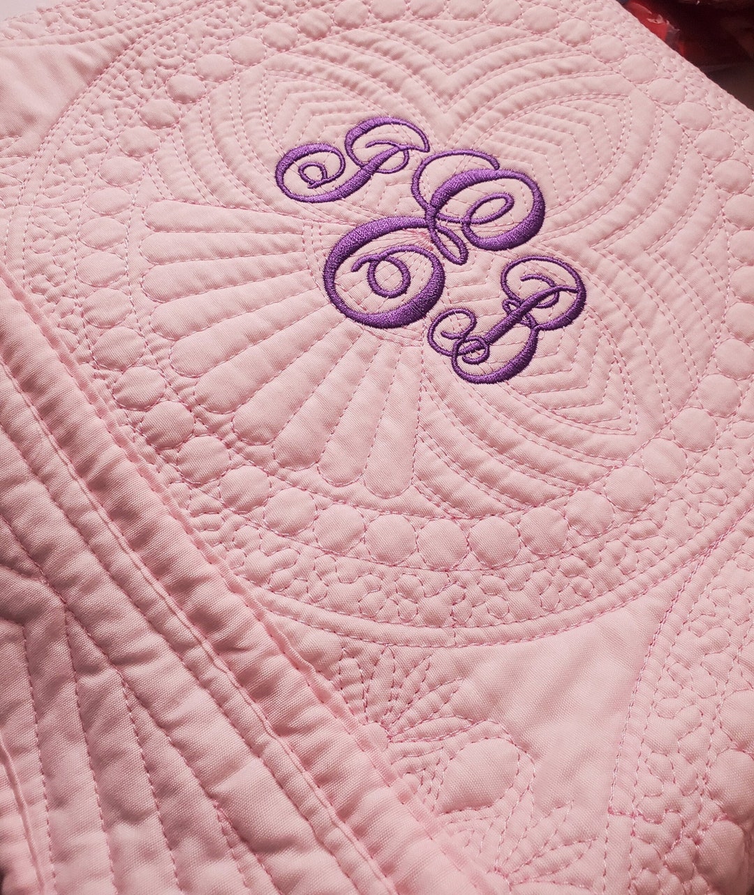 Monogrammed Baby Blanket,baby Girl Quilt, Monogrammed Quilt ...