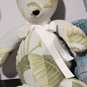 Set of 7 Memory Bears, Loss of Loved One, Celebration Gift, Bear Made ...