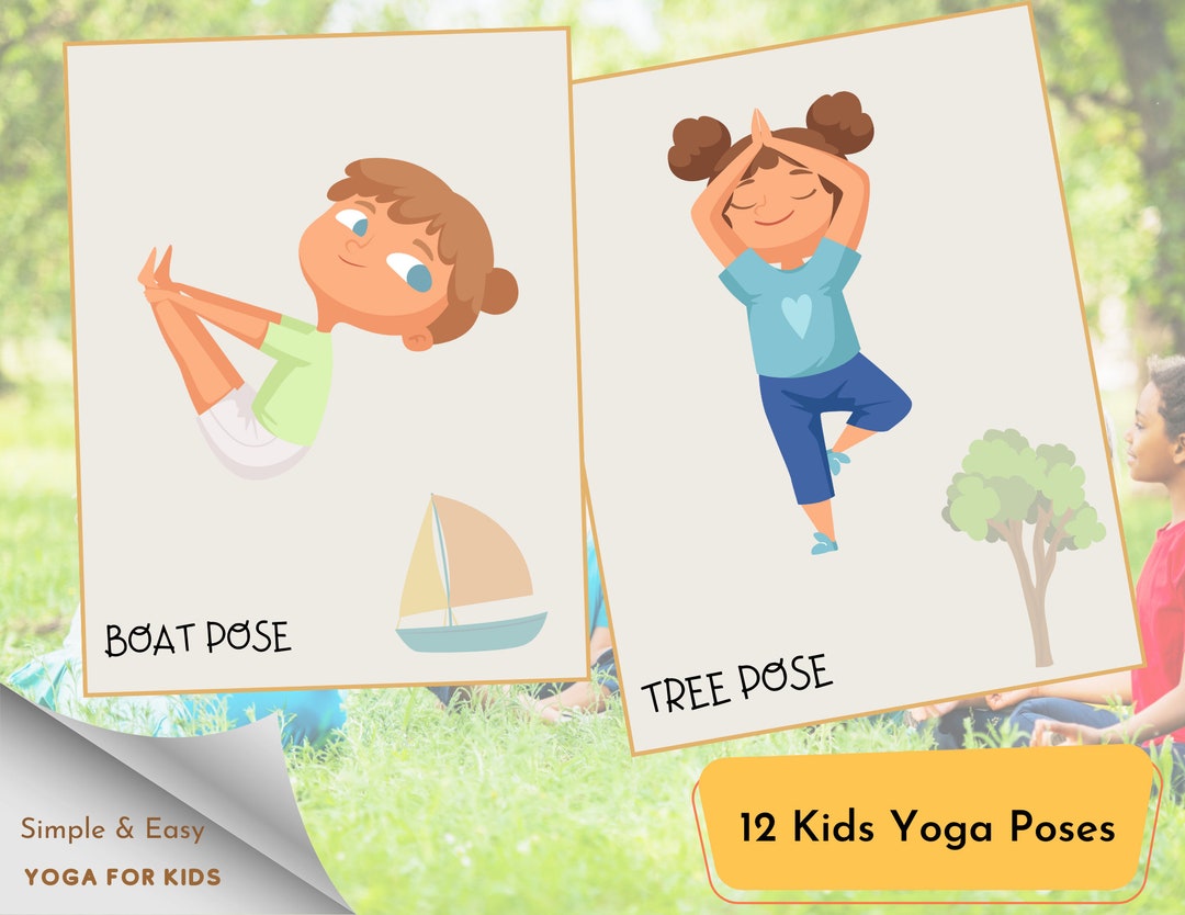 Kids Yoga Flashcards Kids Yoga Poses Kids Activity at Home - Etsy Australia