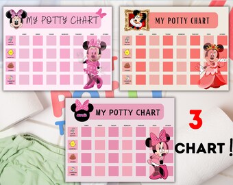 Minnie Mouse Potty Chart - Etsy