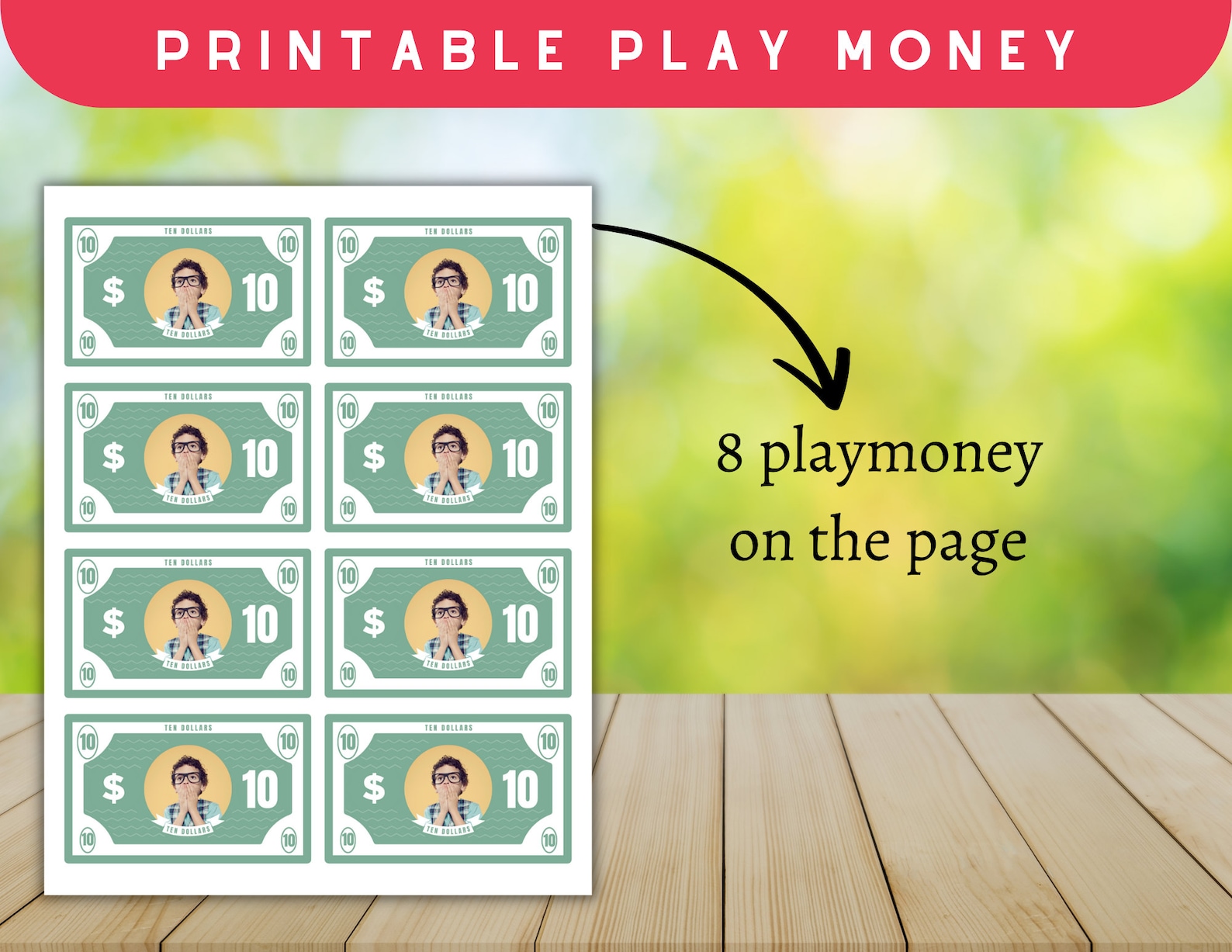 Editable Kids Play Money Kids Play Money Printable Kids Play - Etsy