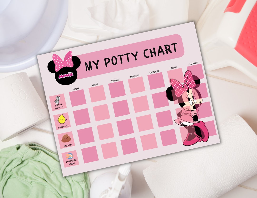 Minnie Mouse Potty Chart Printable Potty Training Prize Chart - Etsy ...