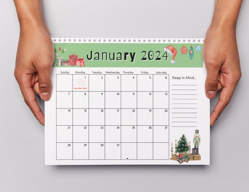 Calendrier 2024 imprimable calendriers imprimables pour - Etsy France