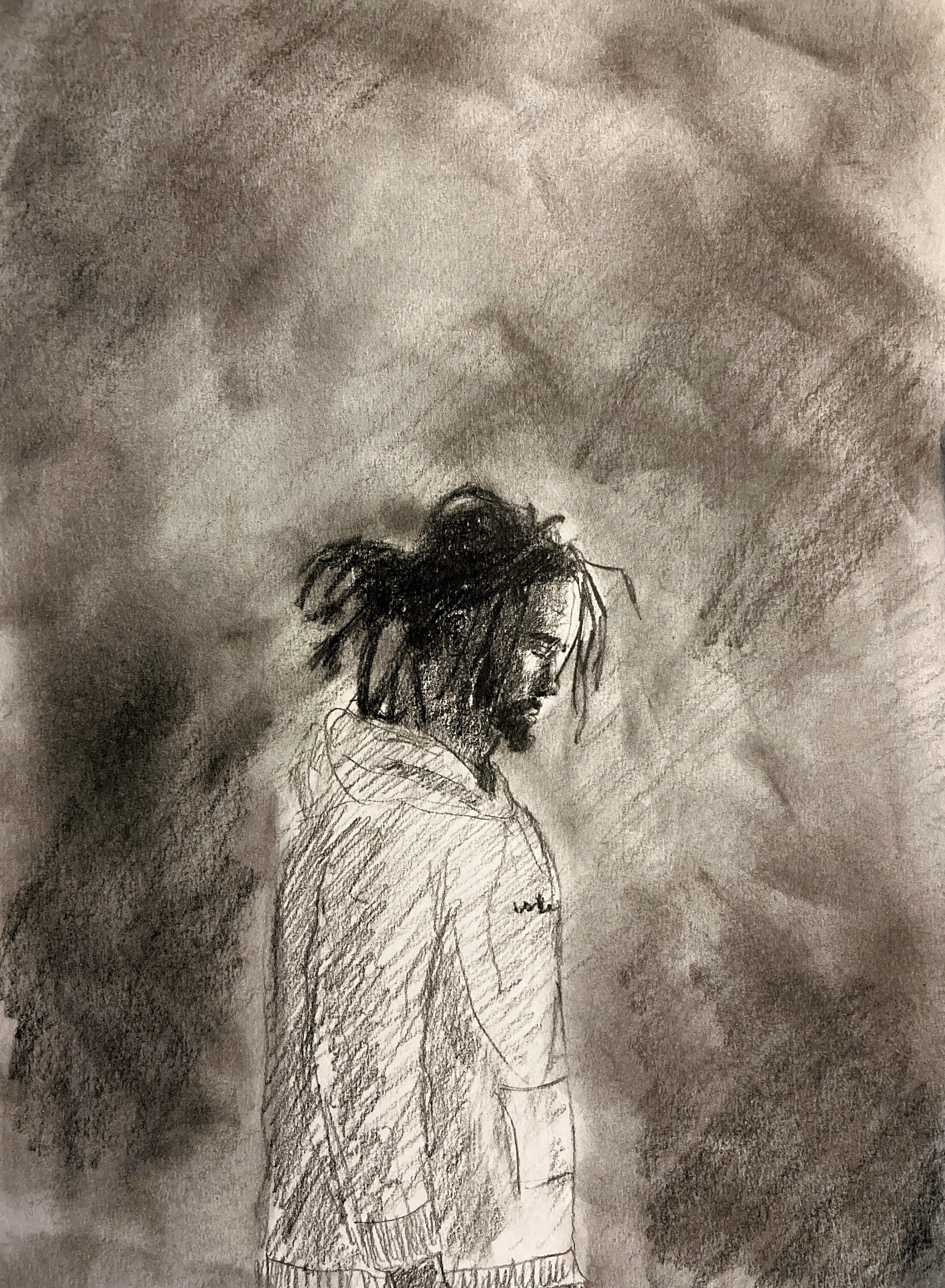 J Cole Pencil Sketch Poster Portrait Drawing Digital Print - Etsy
