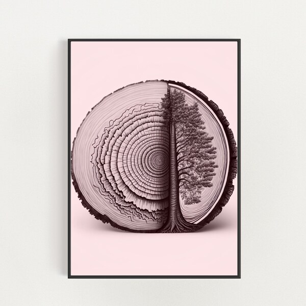 Tree Rings Print - Etsy
