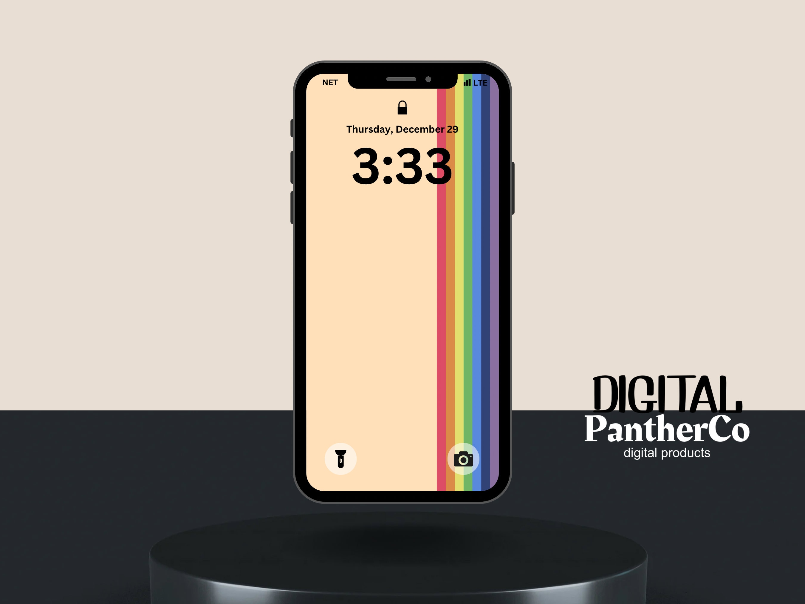 LGBTQ Right Side Rainbow Lock Screen Digital Wallpaper - Etsy