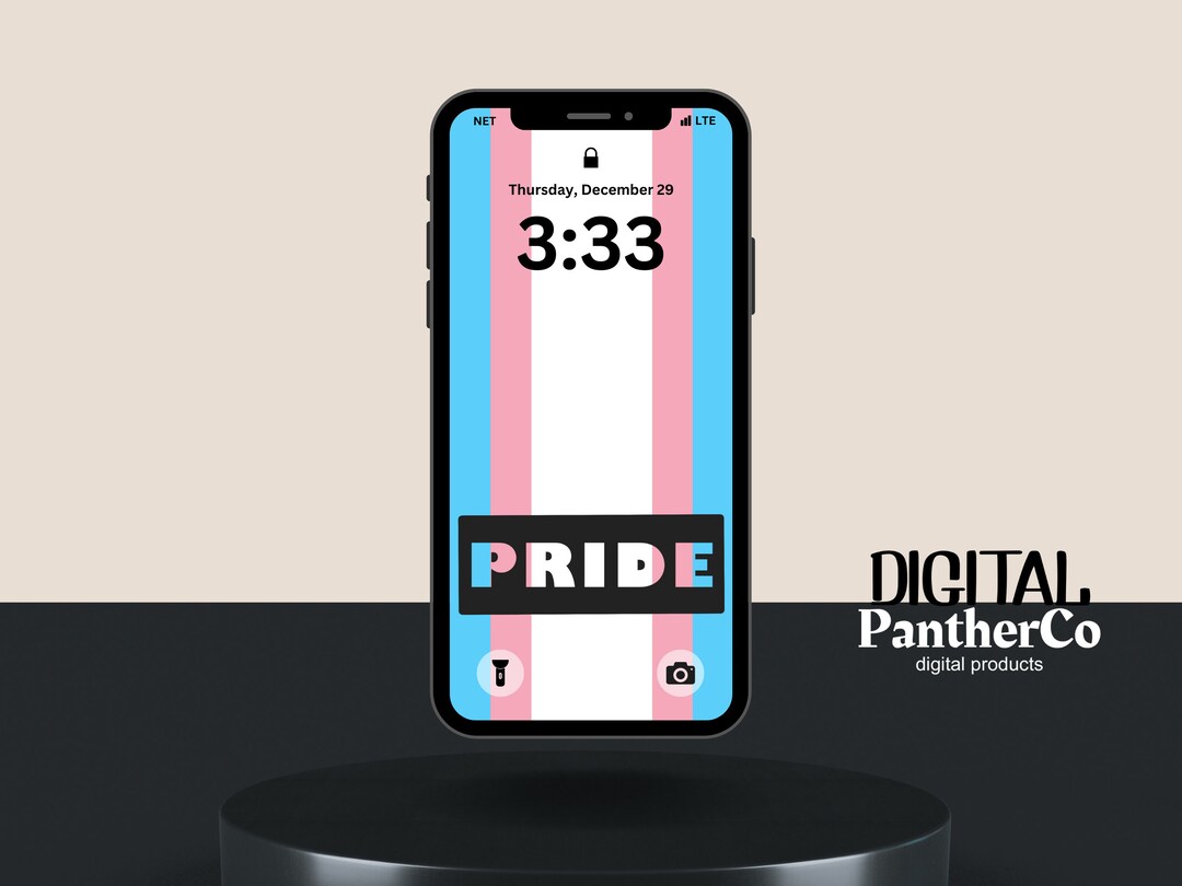 Trans Pride Lock Screen | Digital Wallpaper | Smartphone Android iPhone ...