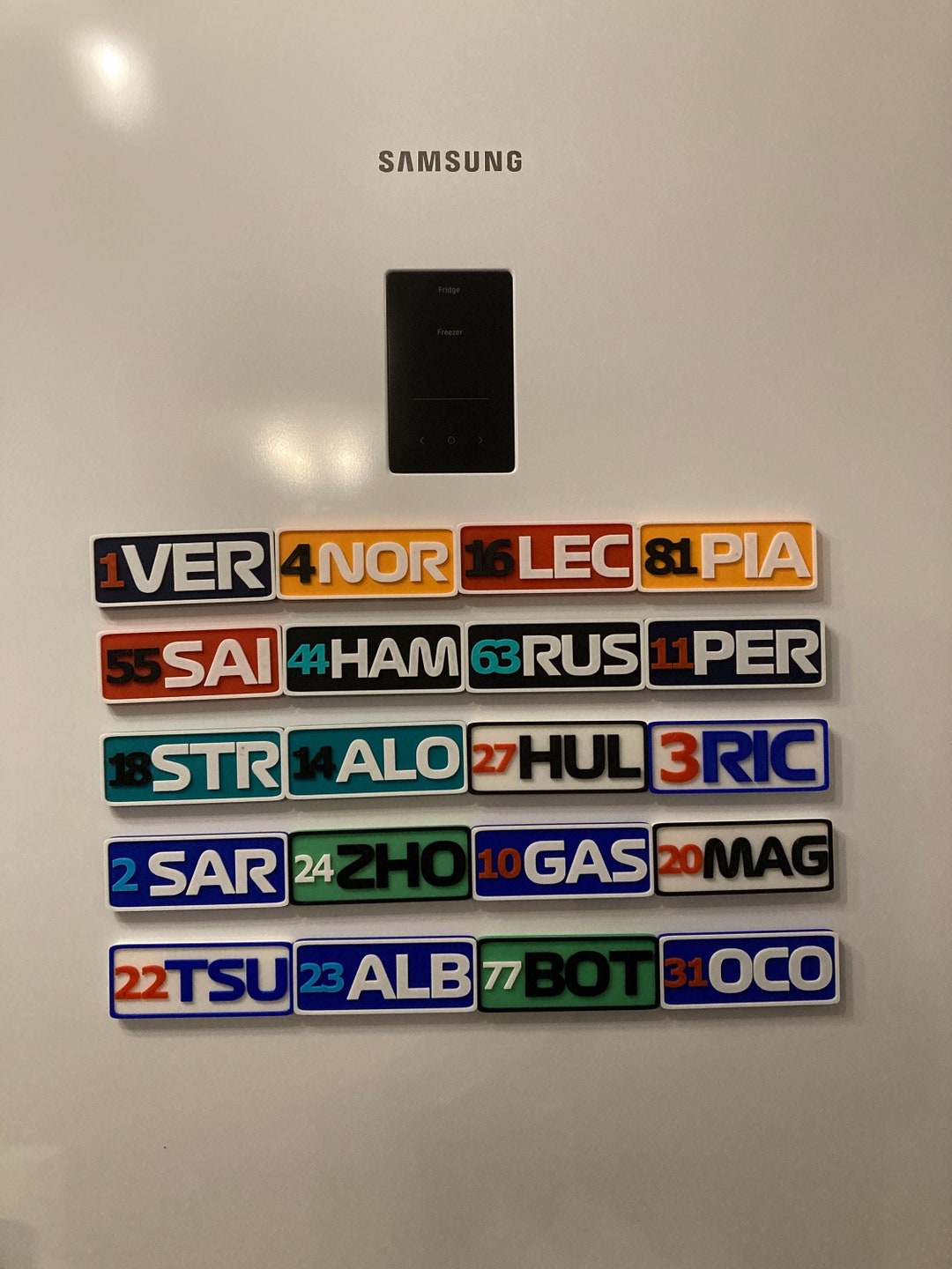 F1 Drivers Decorative Fridge Magnet - Etsy
