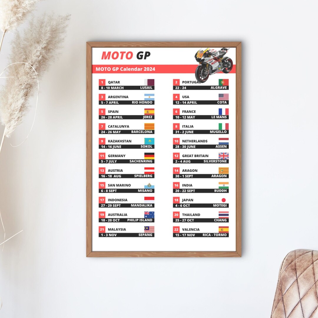 Official Motogp 2023 Calendar PDF to Print in English - New🐅 Embarque ...