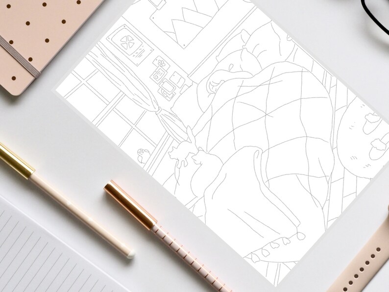 Printable Traceable Colouring Pages Adult Coloring Trace - Etsy