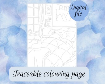 Printable Self Coloring - Etsy