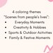 Printable Coloring Pages | Everyday Life Scenes | Family, Hobbies ...