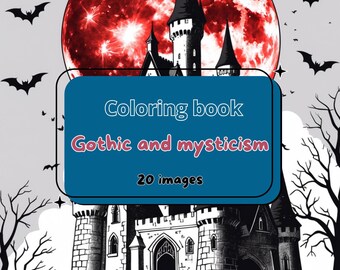 Printable Gothic Coloring Pages: 20 Dark Mystical Designs (PDF Digital ...