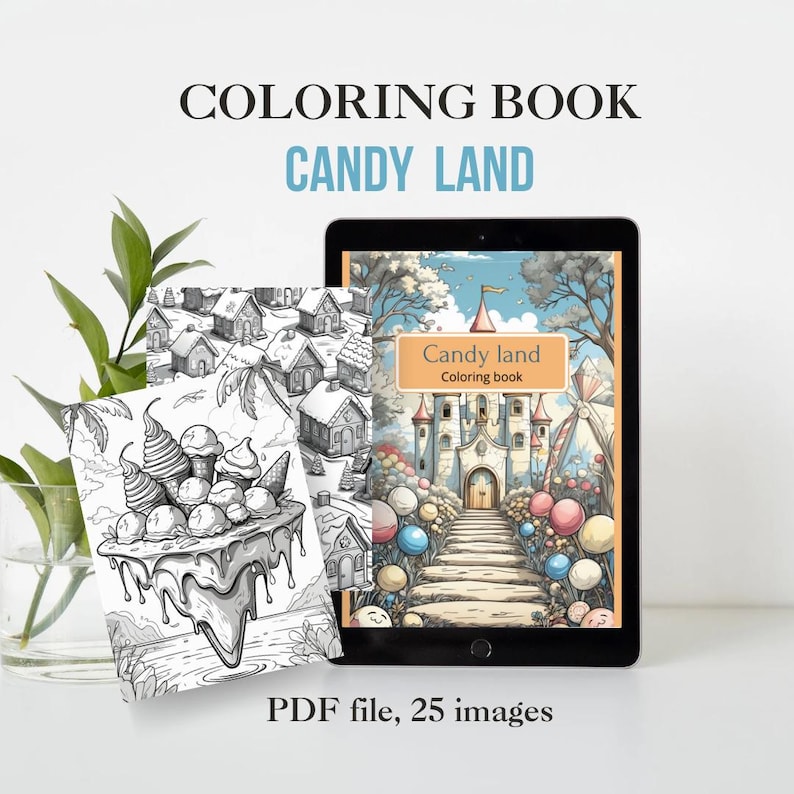 Candy Land Coloring Pages PDF - 25 Sweet & Fun Candy World ...