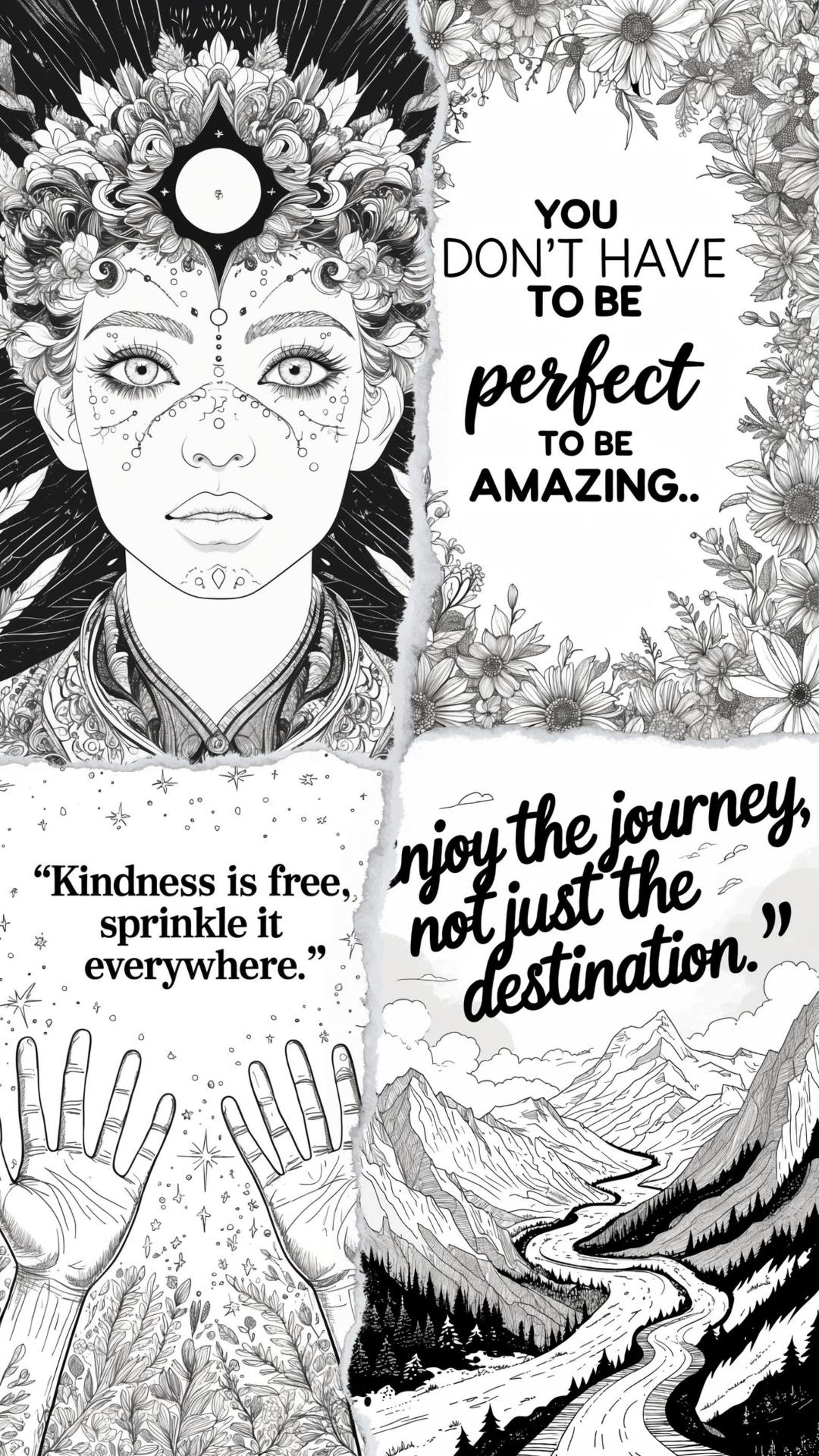 Printable Motivational Coloring Pages | 20 Inspirational Quote Designs ...