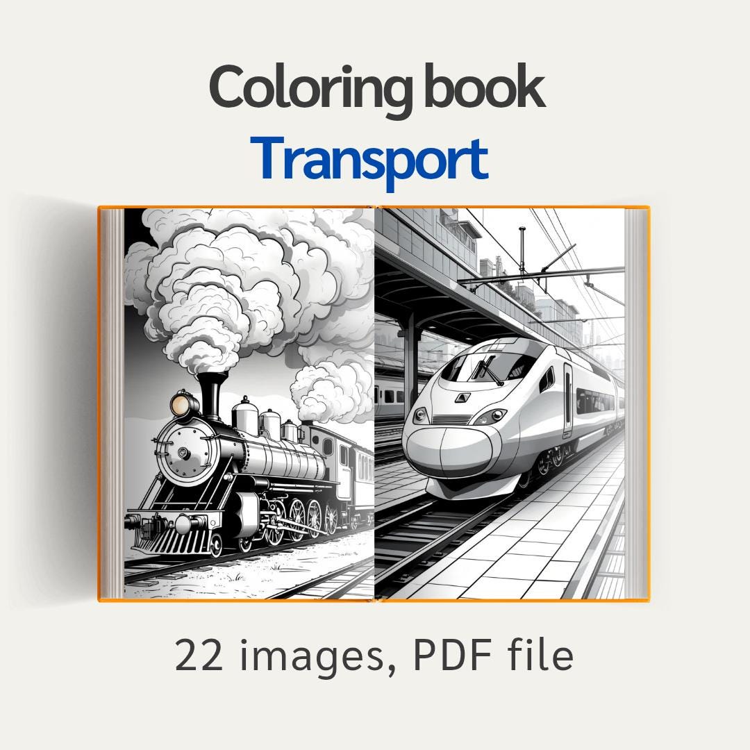Printable Transport Coloring Pages | 22 Vehicles & Transportation ...