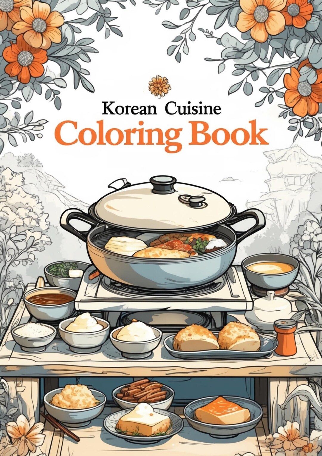 Korean Food Coloring Book: 25 Tasty Illustrations (digital Download) - Etsy