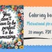Printable Motivational Coloring Pages | 20 Inspirational Quote Designs ...