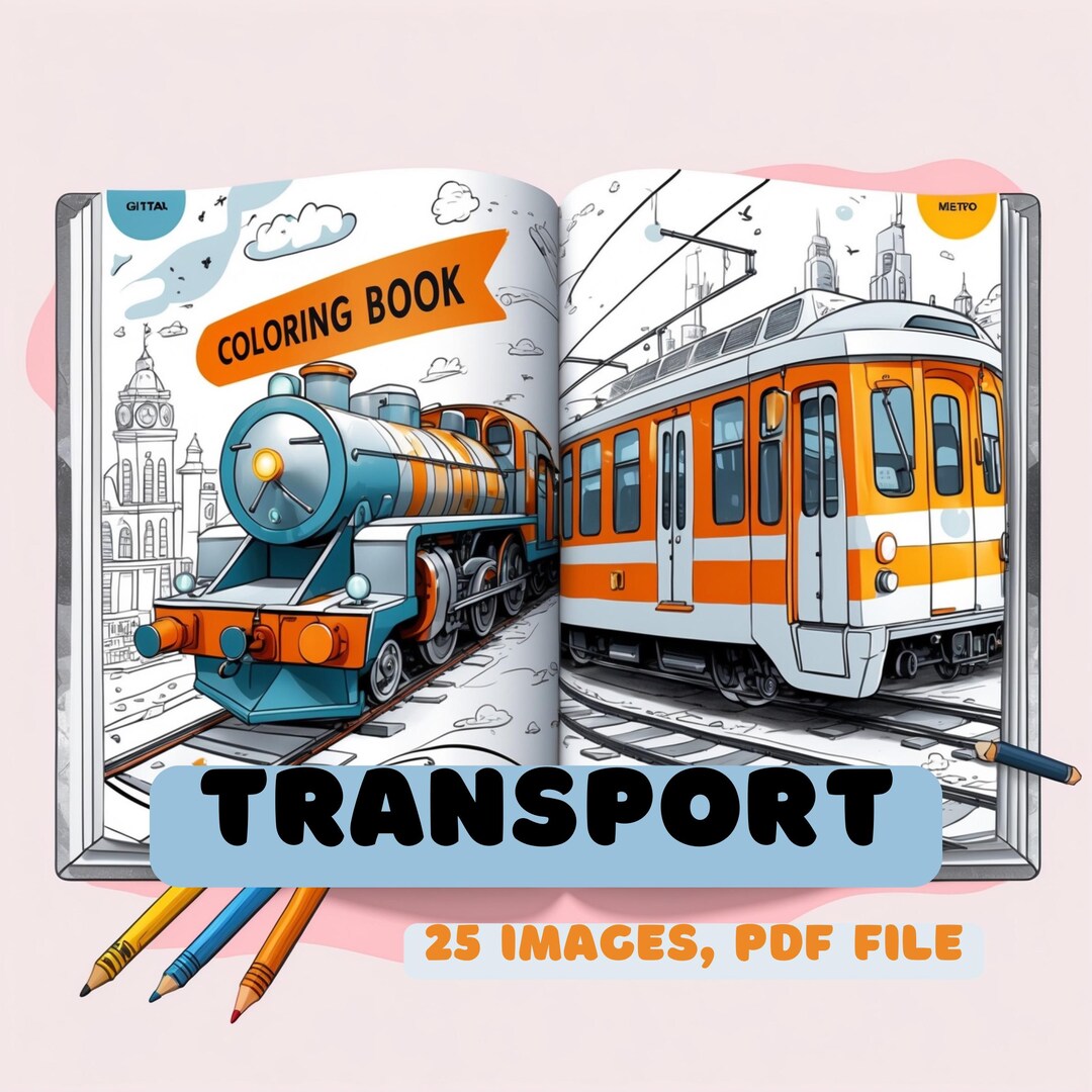 Printable Transport Coloring Pages | 22 Vehicles & Transportation ...