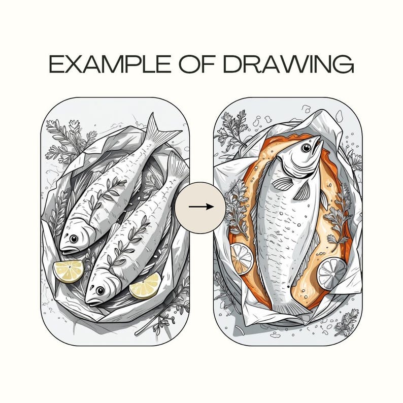 French Cuisine Coloring Pages PDF, 25 Fun and Elegant French Food ...