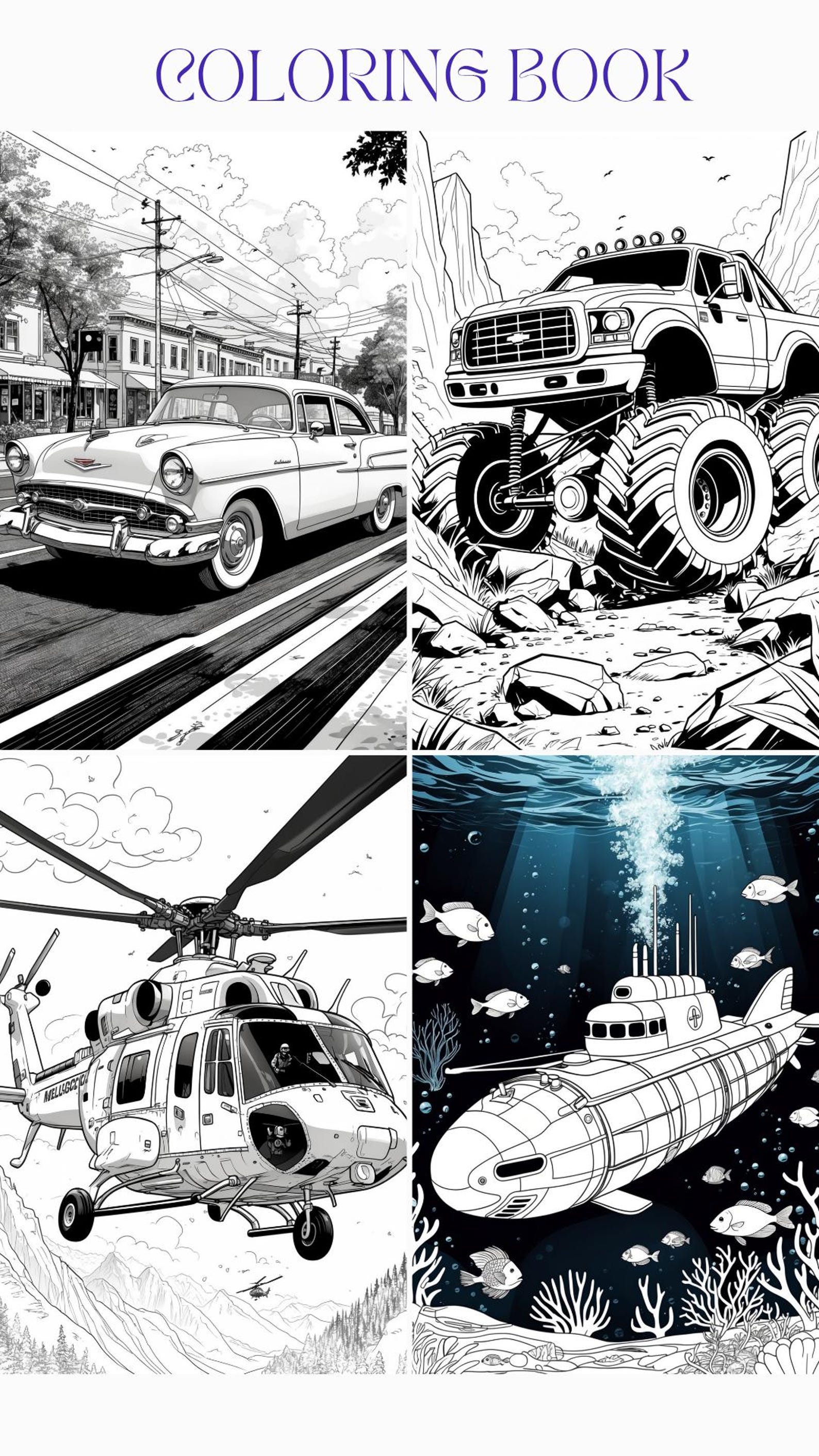 Printable Transport Coloring Pages | 22 Vehicles & Transportation ...