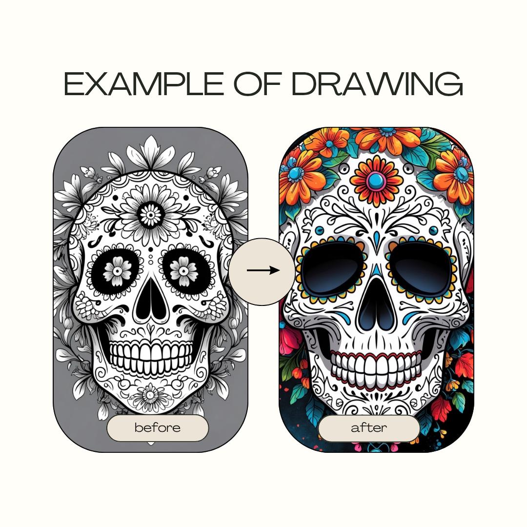 Printable Gothic Coloring Pages: 20 Dark Mystical Designs (PDF Digital ...