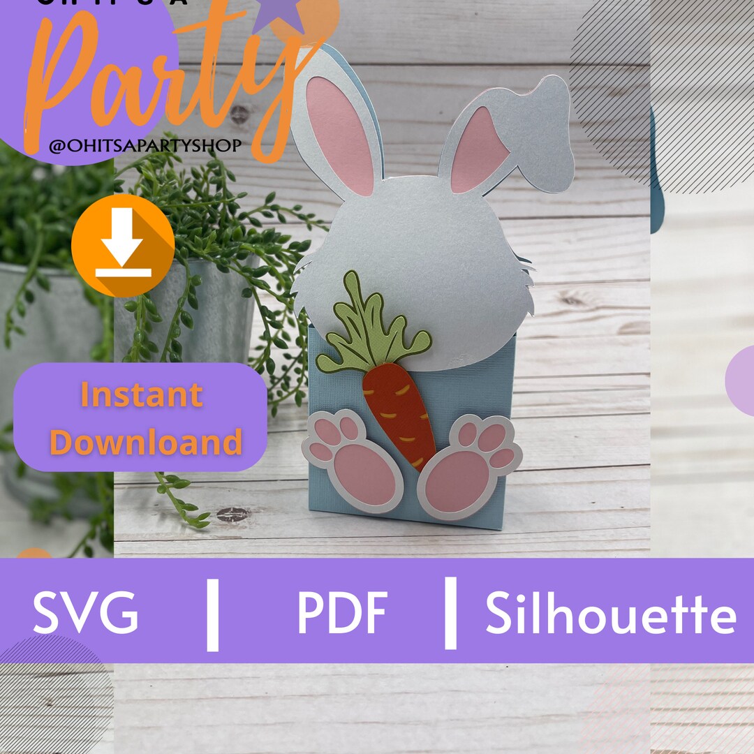 Easter Box SVG Template, Easter Favor Box SVG, Bag SVG, Cricut Cut ...
