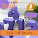 3D Numbers 0-9: DIY SVG Cut Files for Cricut, Silhouette (PDF) - Etsy